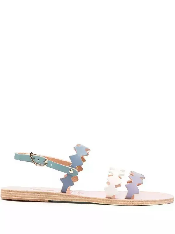 ANCIENT GREEK SANDALS Leather Double-strap Sandals