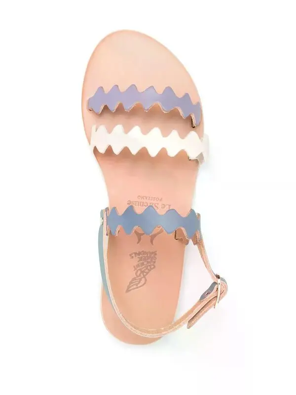 ANCIENT GREEK SANDALS Leather Double-strap Sandals
