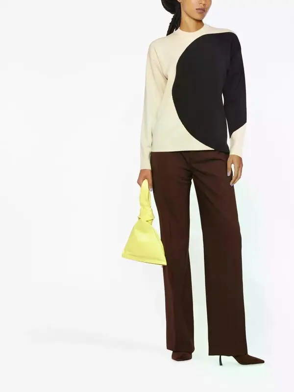 Tory Burch Two-tone Crew-neck Jumper