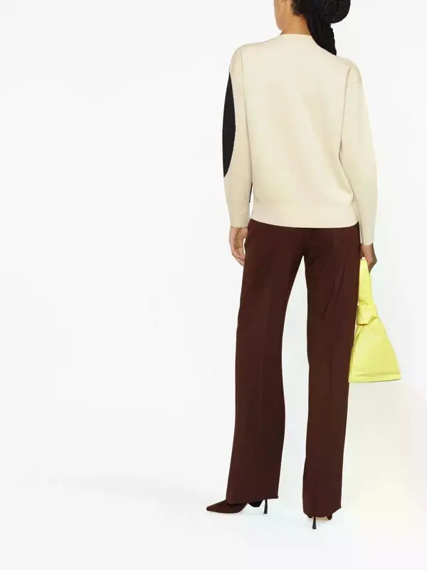 Tory Burch Two-tone Crew-neck Jumper