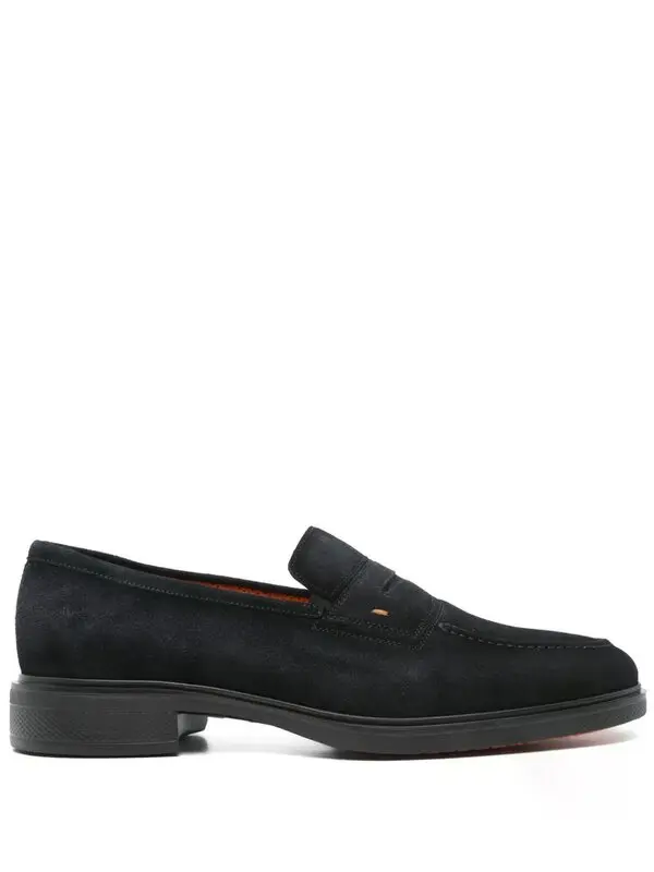 Santoni Suede Loafers