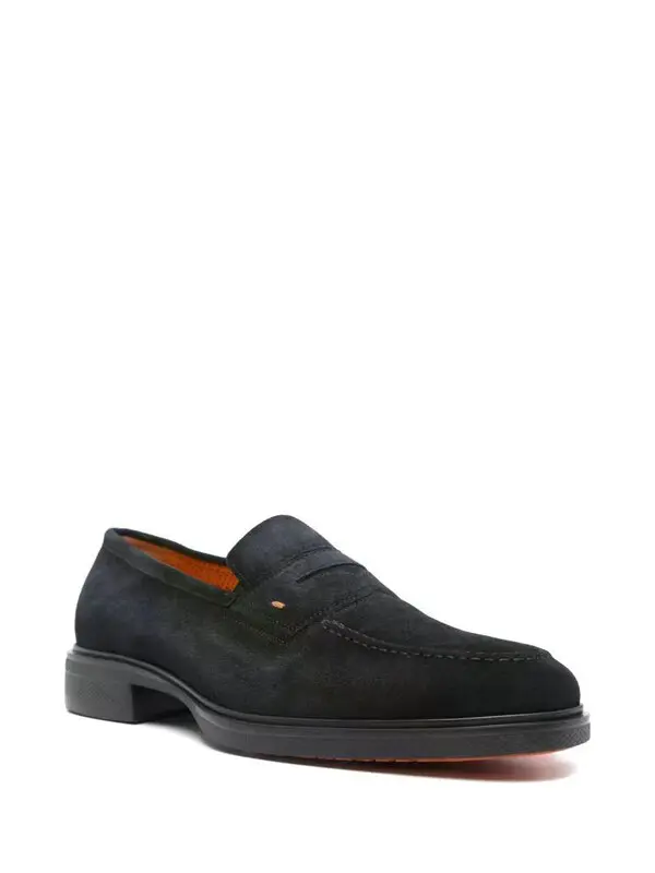 Santoni Suede Loafers