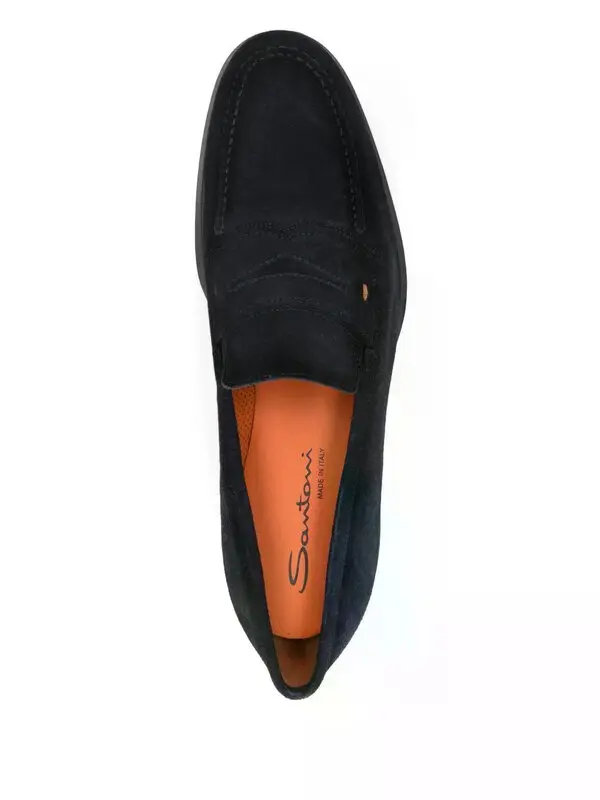 Santoni Suede Loafers