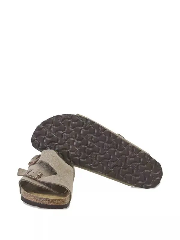 BIRKENSTOCK Zürich Buckled Suede Sandals - Neutrals
