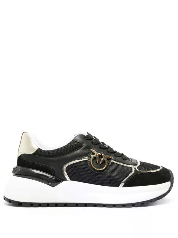 Pinko Love Birds Leather Sneakers