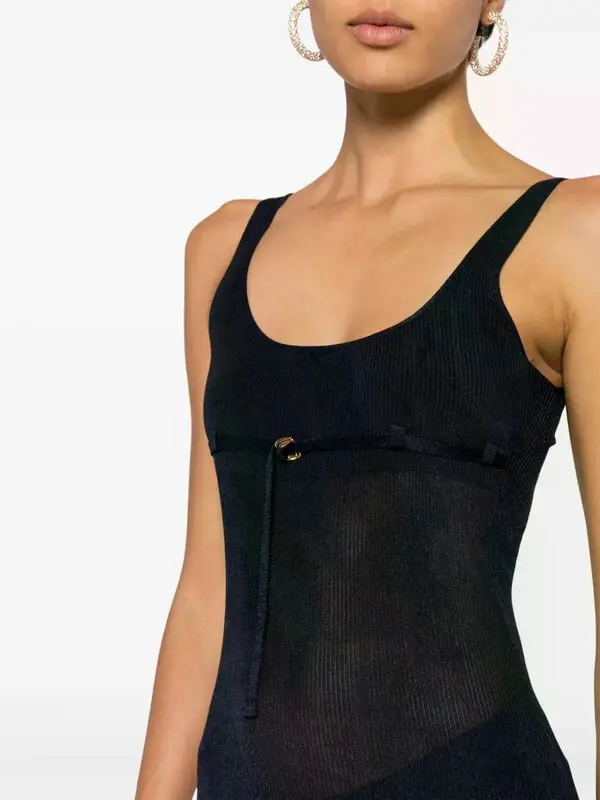 Jacquemus La Robe Maille Oranger Dress