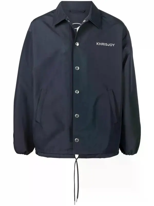 Khrisjoy Logo-printed Shirt Jacket - Blue