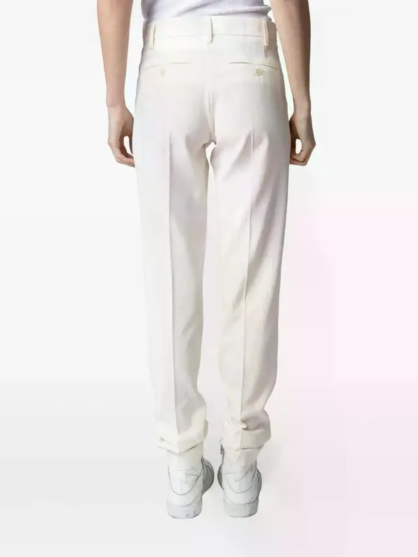 Zadig&Voltaire Prune Tapered Crepe Trousers