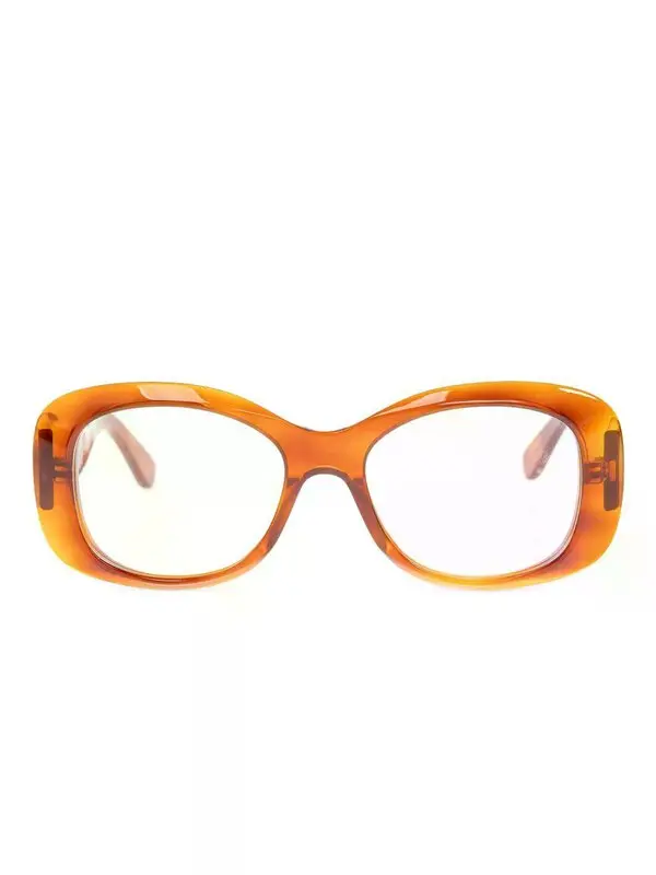 Valentino Garavani Oversized Frame Glasses - Brown