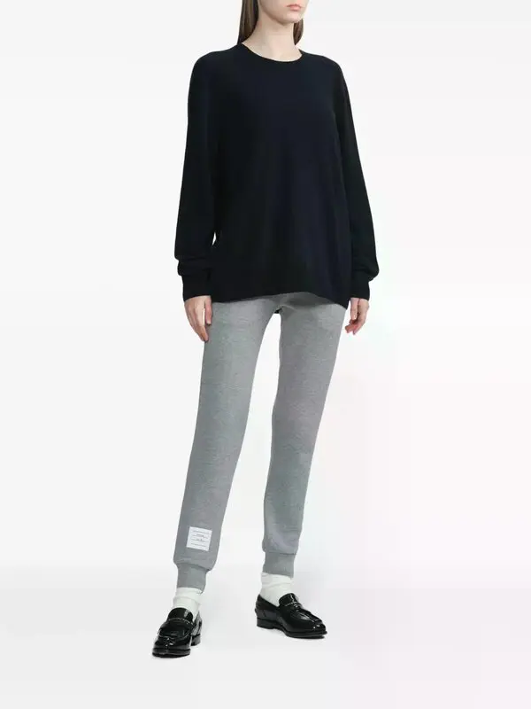 Thom Browne Classic Cotton Track Pants With Rwb Stripe