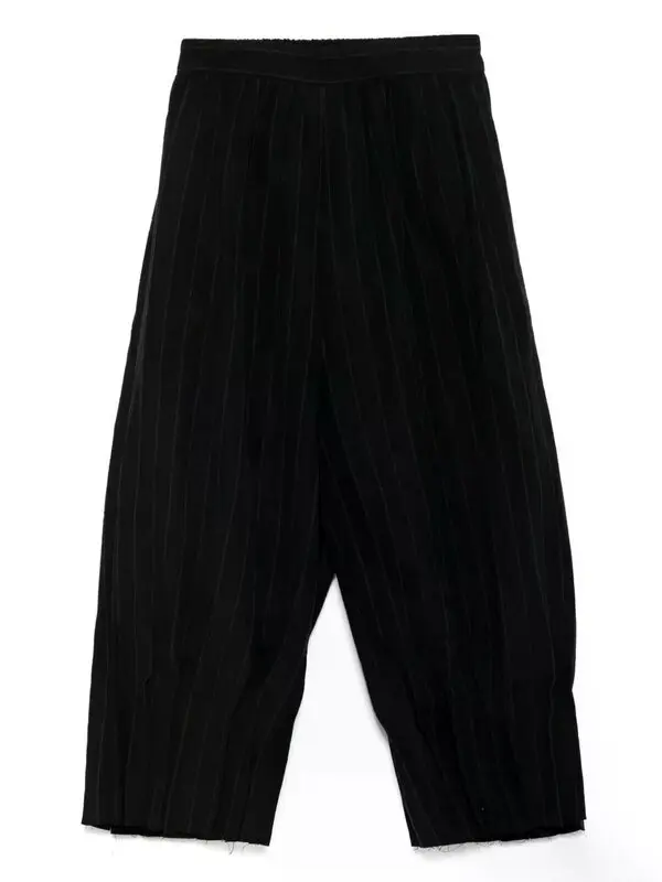 CHIAHUNG SU Striped Pleated Trousers