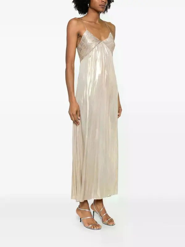 Zadig&Voltaire Metallic Midi Dress - Gold