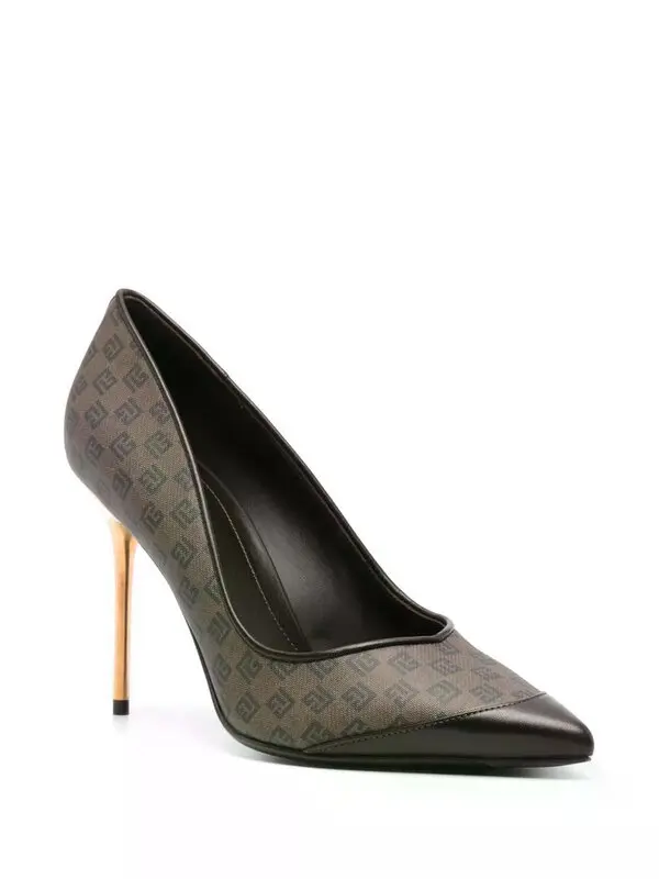 Balmain 100mm Monogrammed Pumps