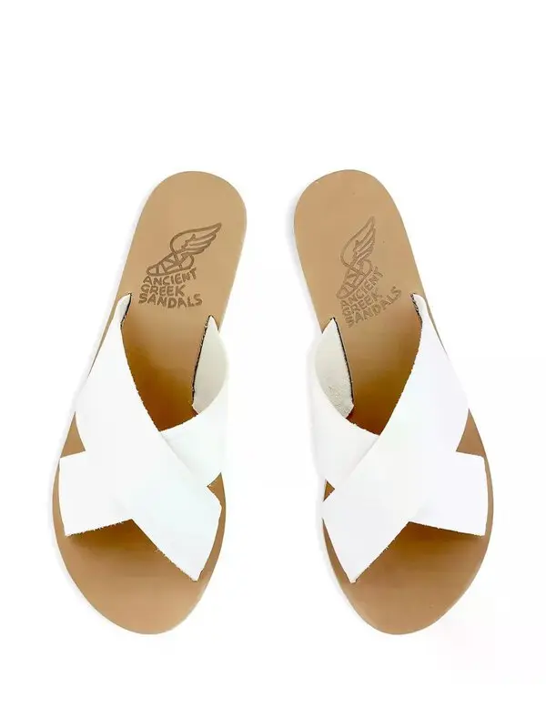 ANCIENT GREEK SANDALS Thais Leather Sandals - White