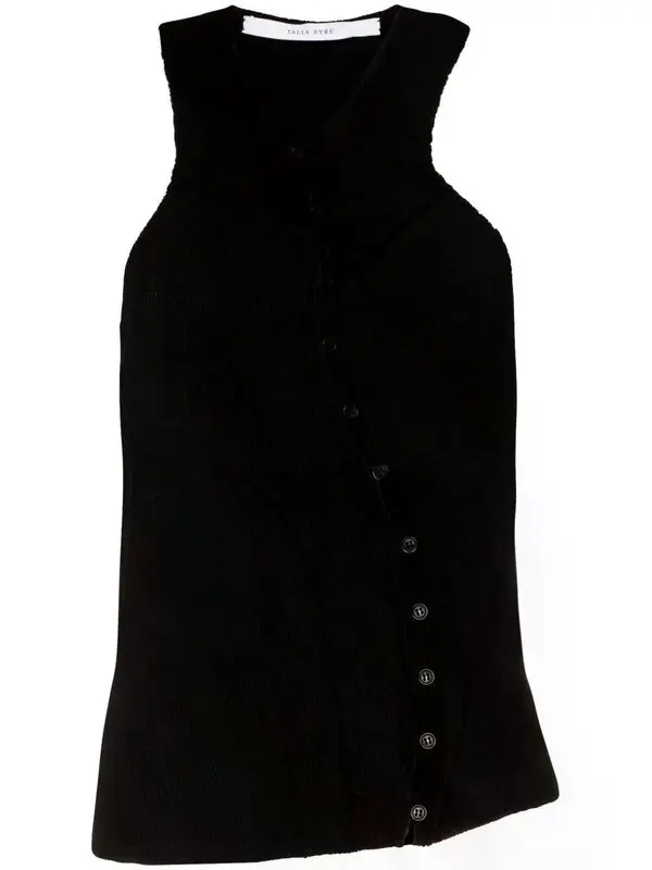 TALIA BYRE Button-up Asymmetric Vest
