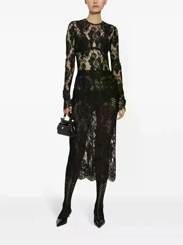 Dolce & Gabbana Lace Midi Dress