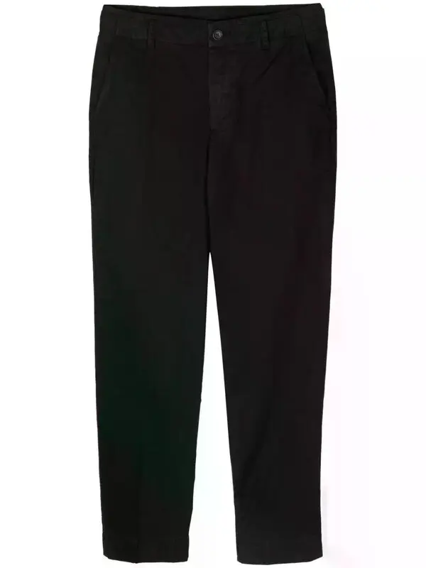 JAMES PERSE Tapered-leg Canvas Trousers - Black