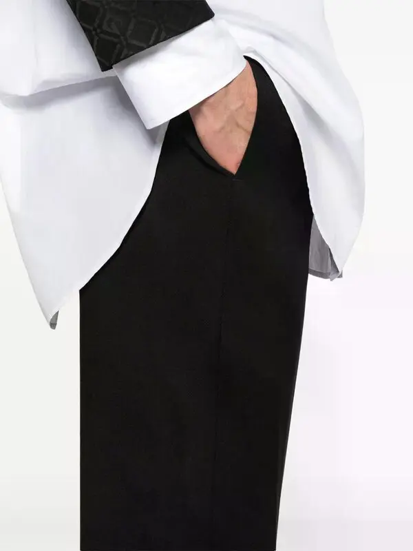 MARINE SERRE Pleated Twill Trousers