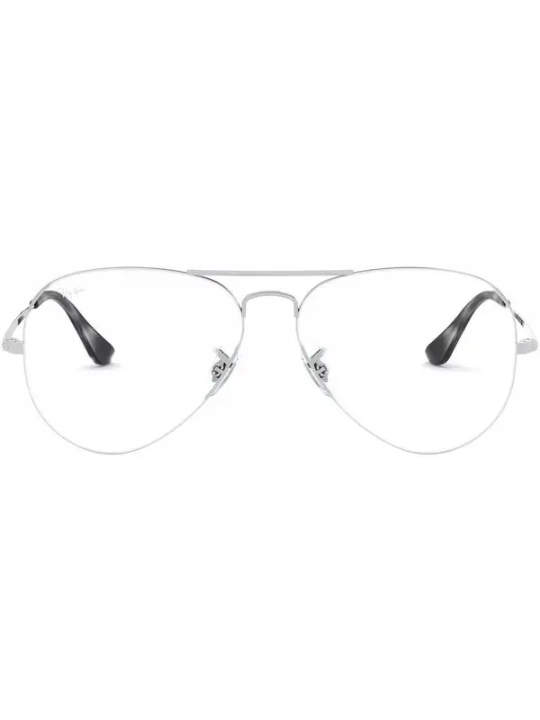 Ray-ban Aviator Frame Metal Glasses - Silver