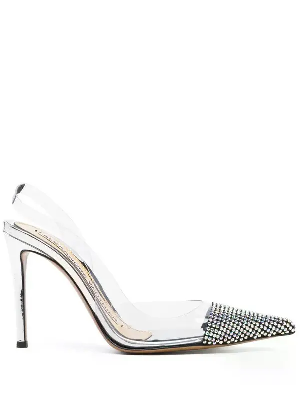 Alexandre Vauthier Tone Embellished Stiletto Pumps - Silver