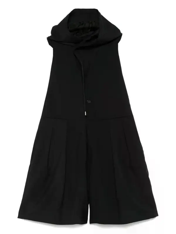 Noir Kei Ninomiya Hooded Playsuit - Black