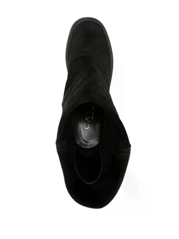 Casadei Layered Platform Boots - Black