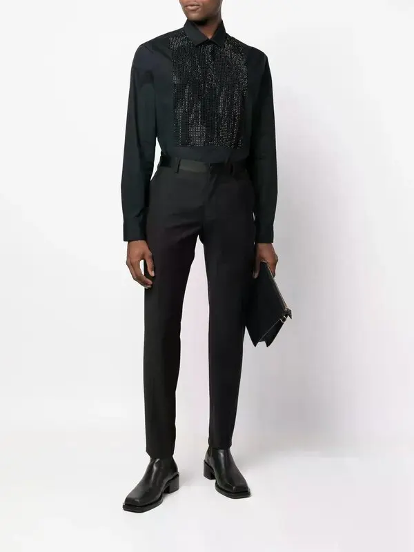 Philipp Plein Straight-leg Wool-blend Trousers