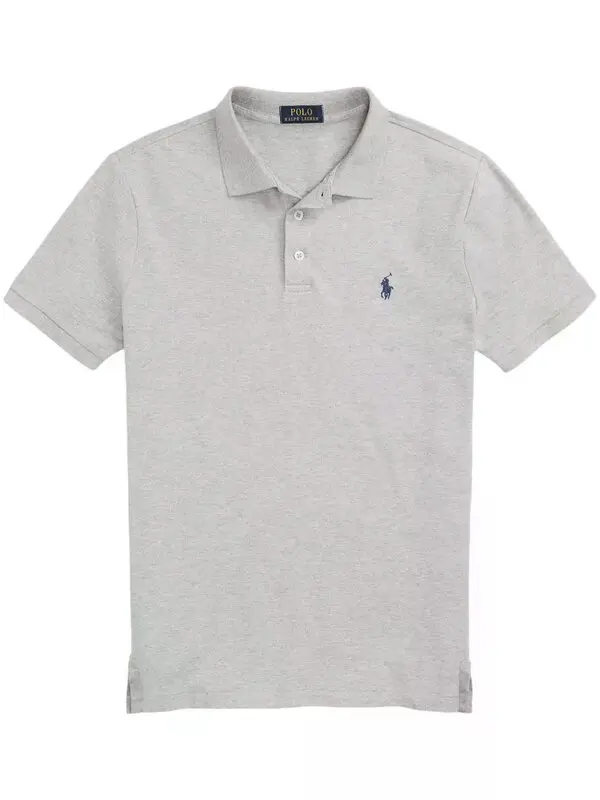 Polo Ralph Lauren Polo Shirt With Embroidered Pony - Grey