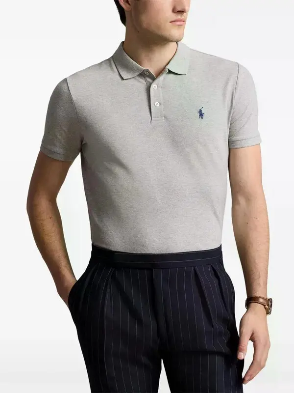 Polo Ralph Lauren Polo Shirt With Embroidered Pony - Grey