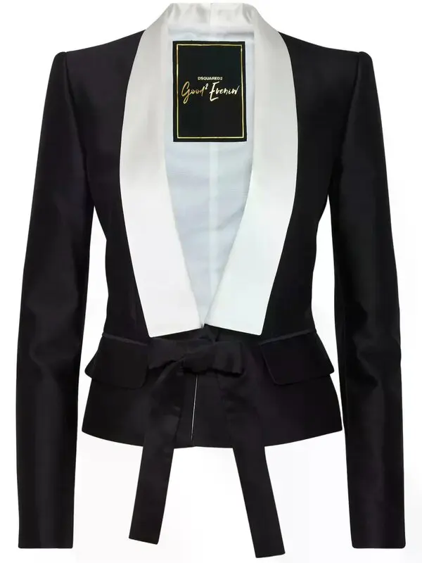 Dsquared2 Bow-detailed Cotton Jacket
