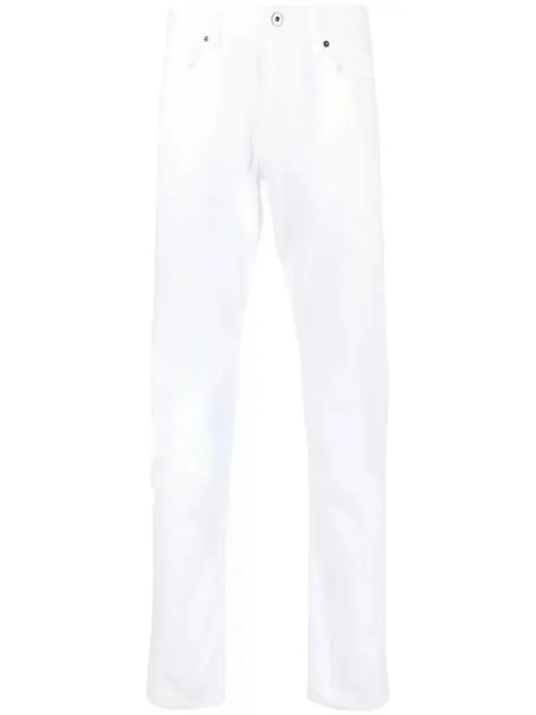 14BROS Logo-patch Straight-leg Jeans