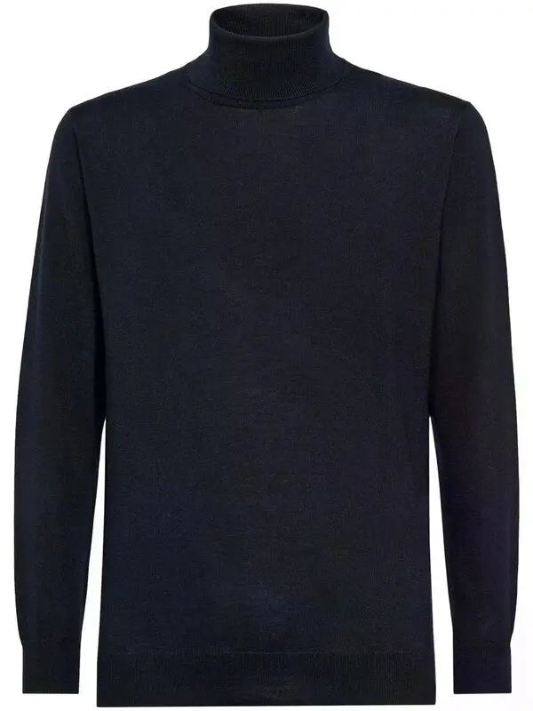 Boggi Milano Merino-wool Roll-neck Sweater