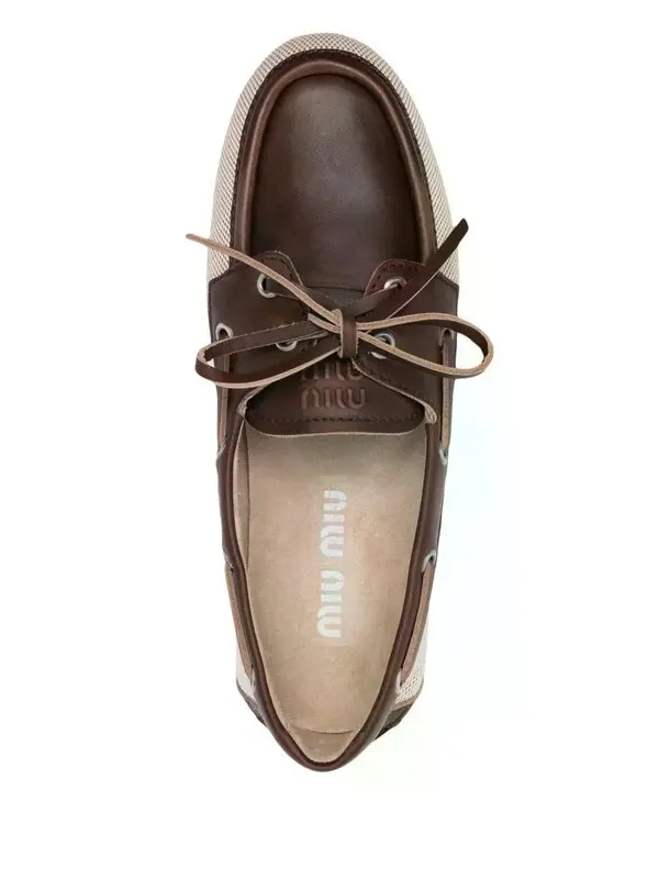 Miu Miu Canvas Loafers