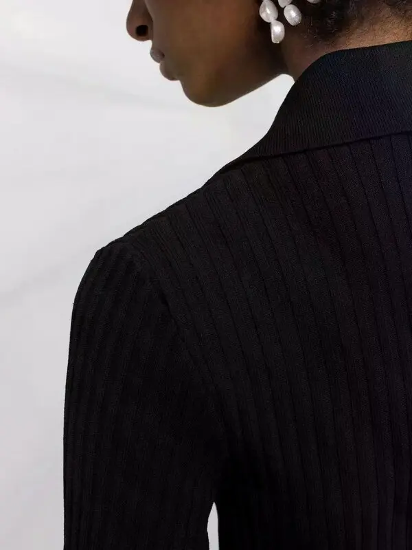 ANDREĀDAMO Ribbed Knitted Top