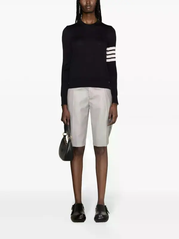 Thom Browne 4-bar Stripe Wool Jumper - Blue