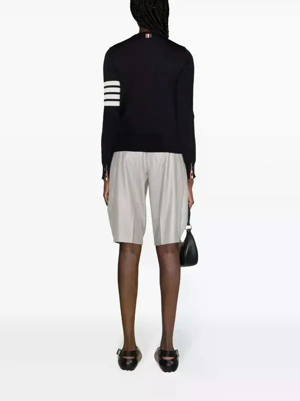 Thom Browne 4-bar Stripe Wool Jumper - Blue
