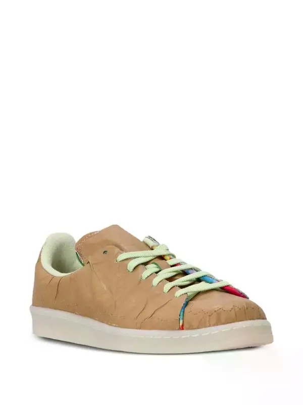 Adidas Campus 80 Crop Leather Sneakers - Brown