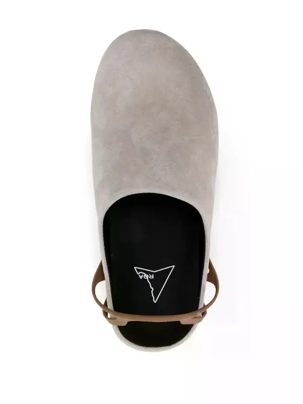 ROA Fedaia Suede Slides - Grey
