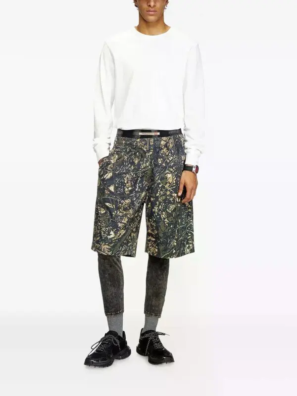 DIESEL® T-adjust-ls-slits-r17 Cotton T-shirt
