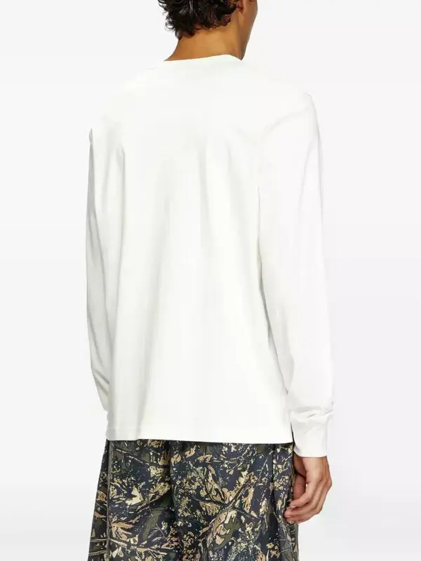 DIESEL® T-adjust-ls-slits-r17 Cotton T-shirt