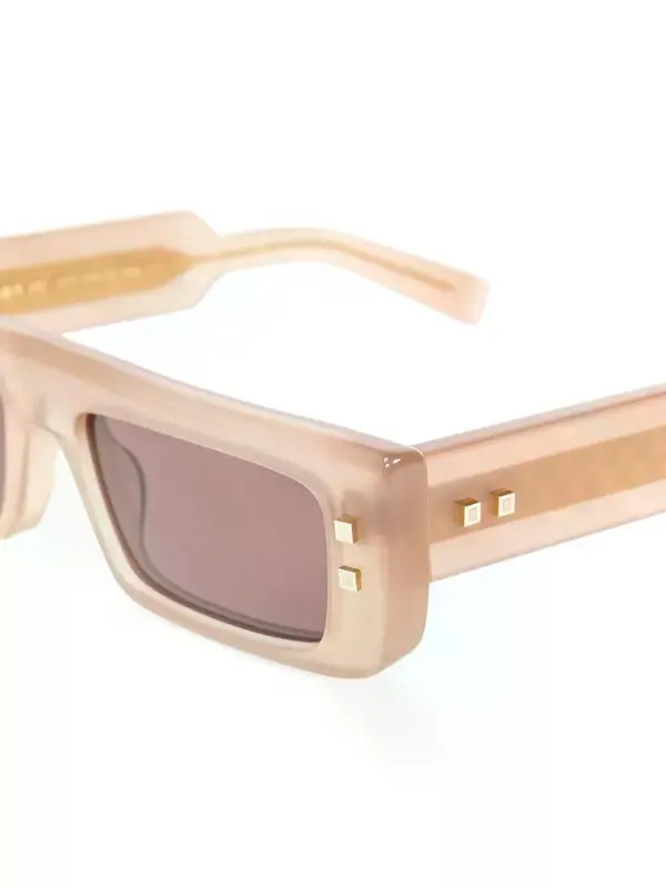 Balmain Square-frame Sunglasses - Neutrals