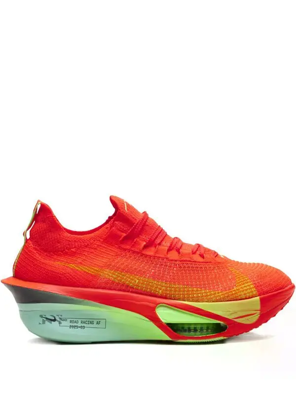 Nike Zoomx Alphafly 3 "bright Crimson/lime Blast" Sneakers - Orange