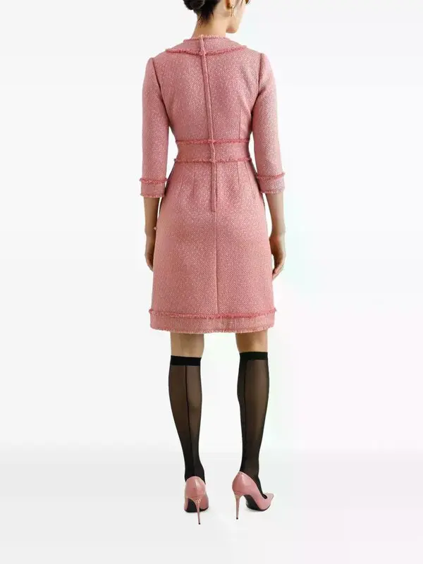 Dolce & Gabbana Dna Frayed-edge Midi Dress