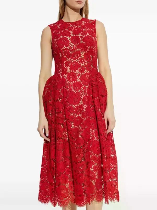 SELF-PORTRAIT Lace-overlay Dress
