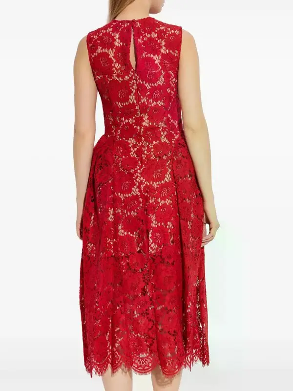 SELF-PORTRAIT Lace-overlay Dress