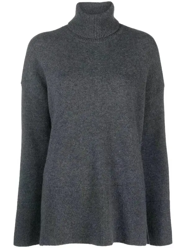 P.a.r.o.s.h Mélange Wool-cashmere Blend Roll Neck Jumper