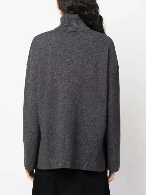 P.a.r.o.s.h Mélange Wool-cashmere Blend Roll Neck Jumper
