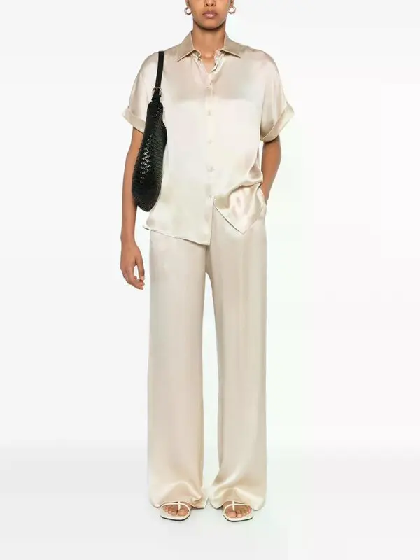 Eleventy Plain Silk Trousers