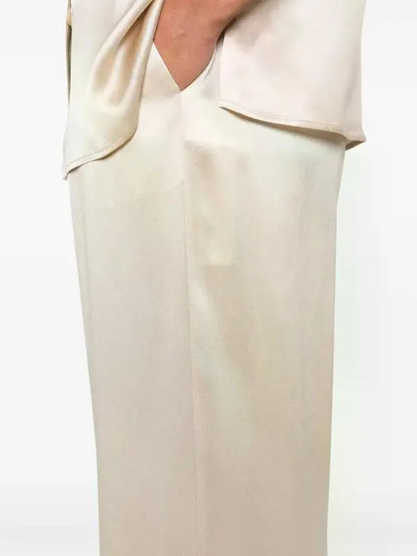 Eleventy Plain Silk Trousers