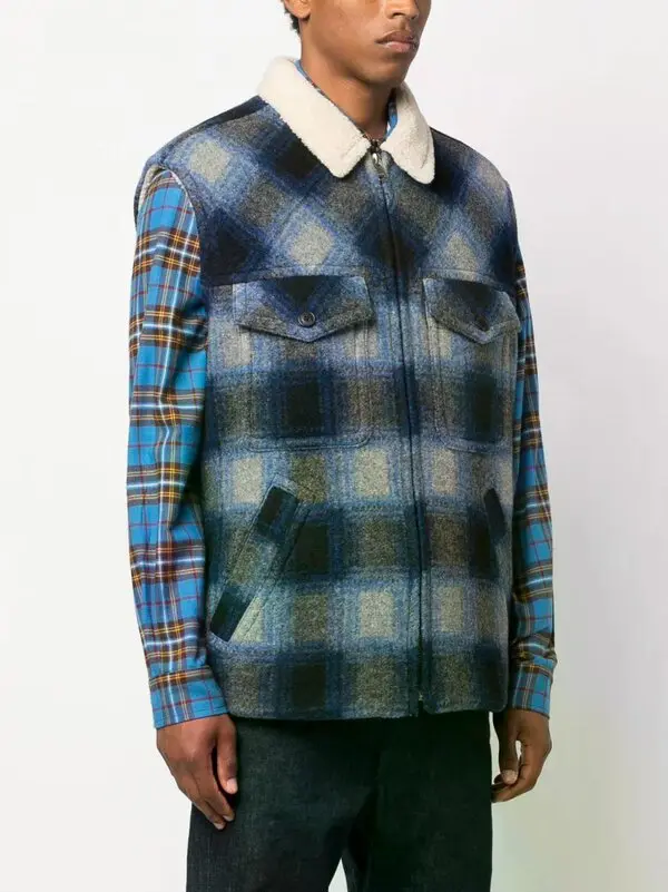 MARANT Kiran Checked Gilet - Blue
